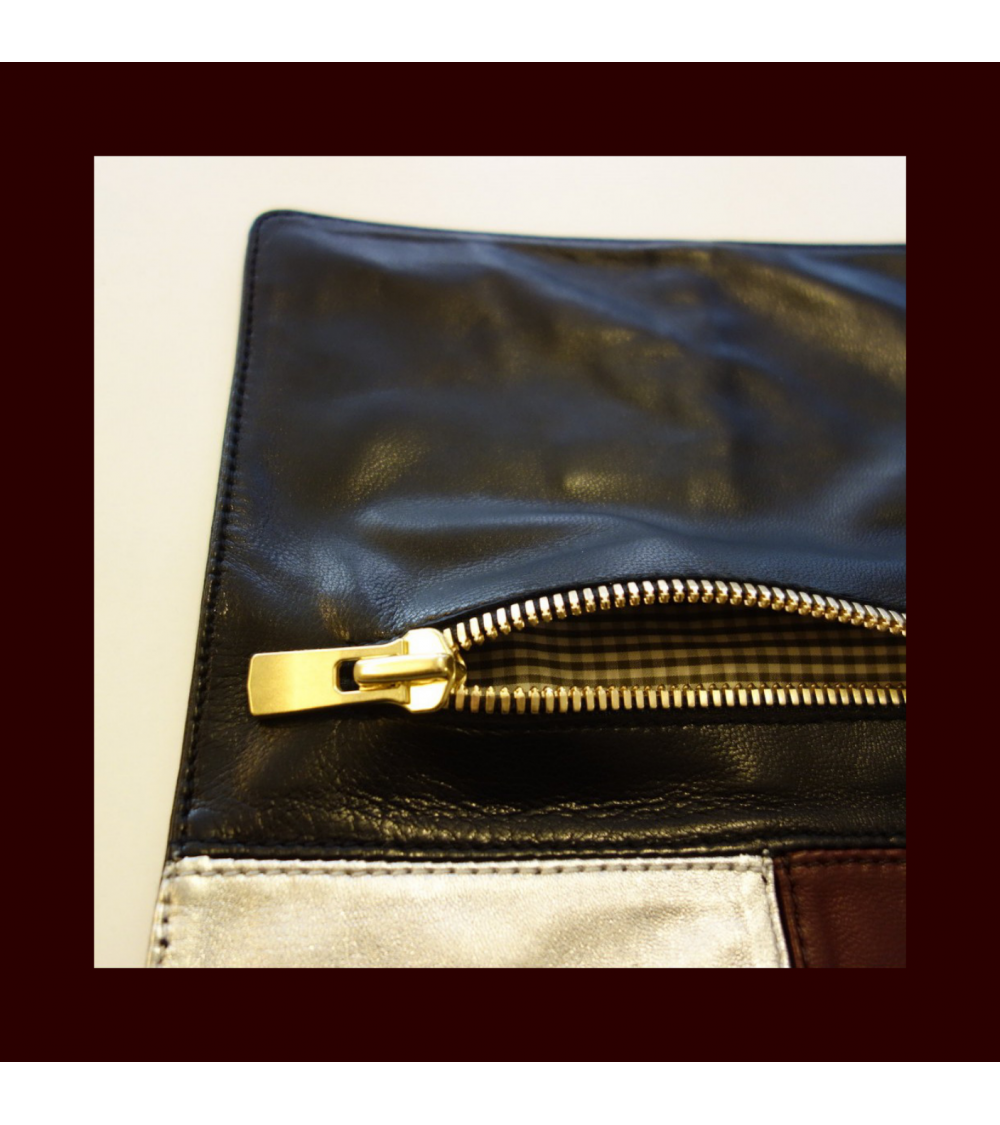 Double Bougette en cuir